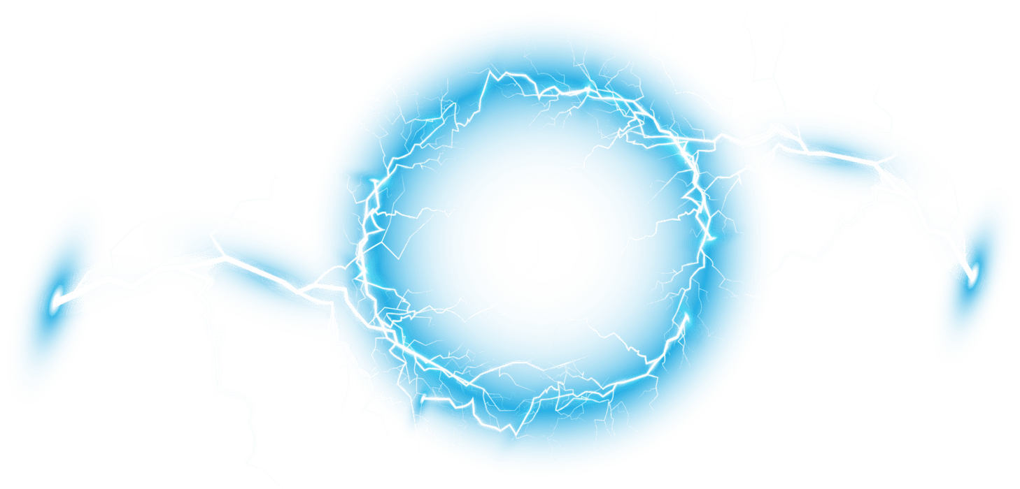Blue Lightning Strike PNGs for Free Download