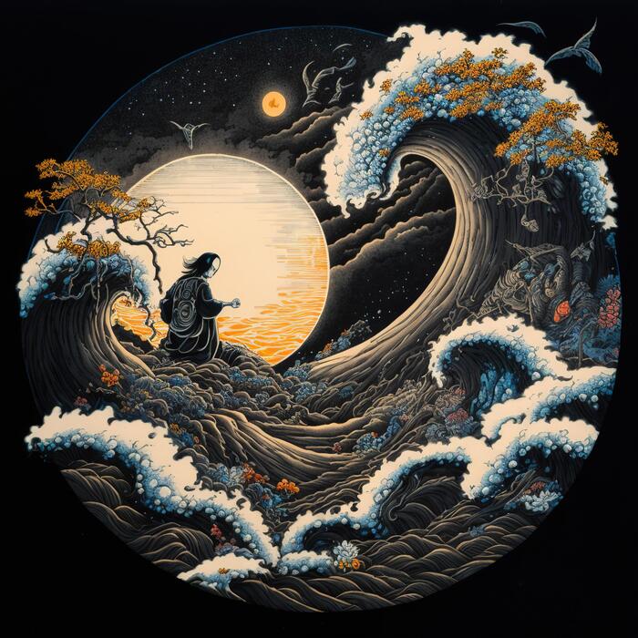 The Great Wave Off Kanagawa Stock Photos, Images and Backgrounds for ...