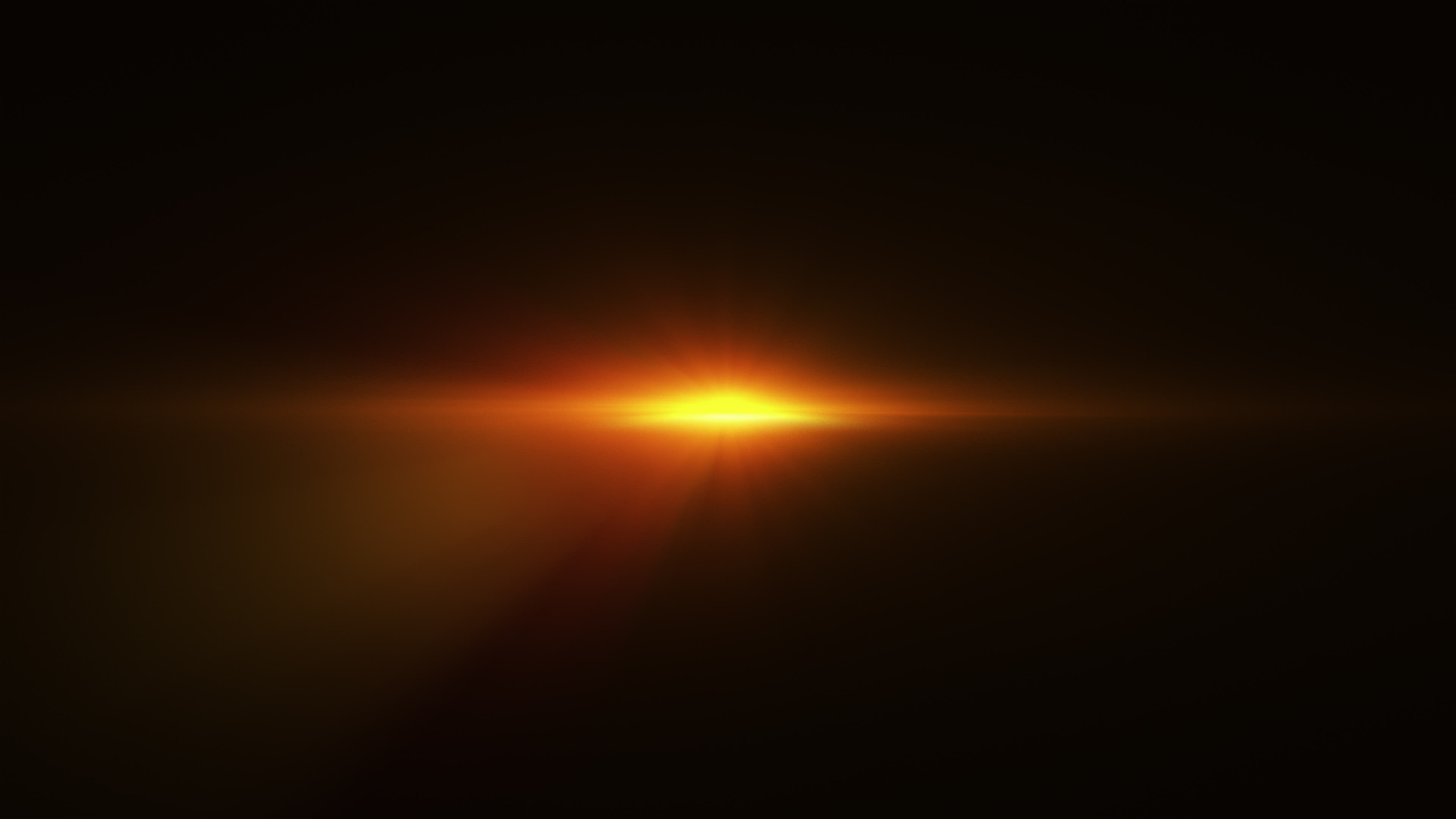 Abstract Orange Lens Flare