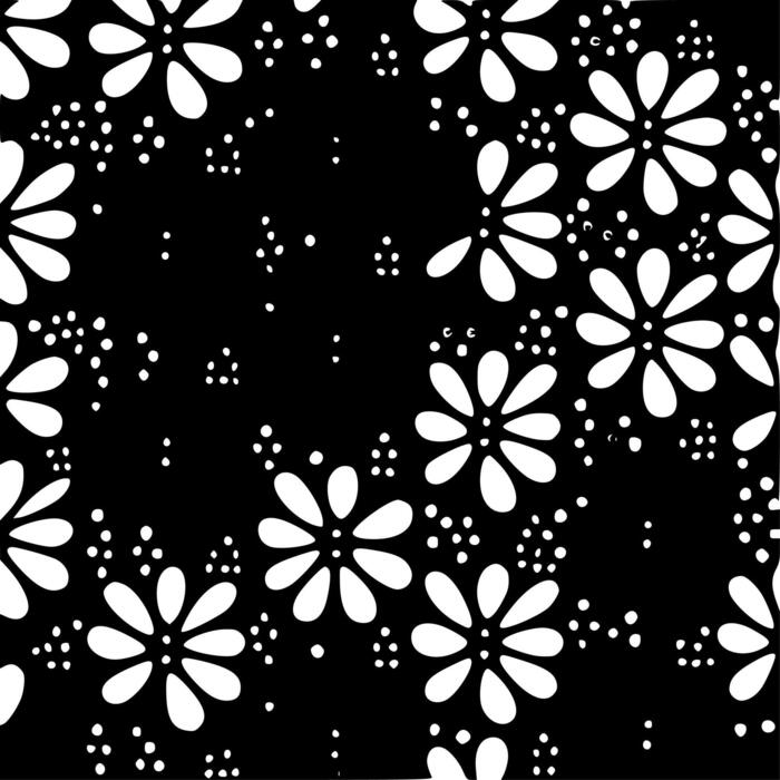 Monochrome Flower Pattern Vector Art, Icons, and Graphics for Free Download