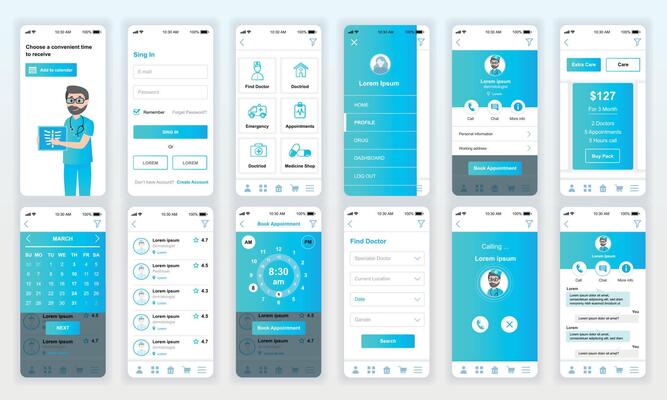 Mobile App Ui Vector Art, Icons, and Graphics for Free Download