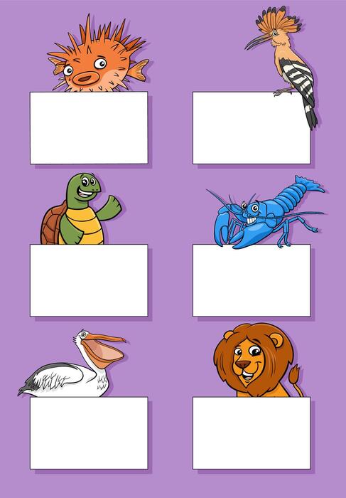 Animal Name Tag Vector Art, Icons, and Graphics for Free Download