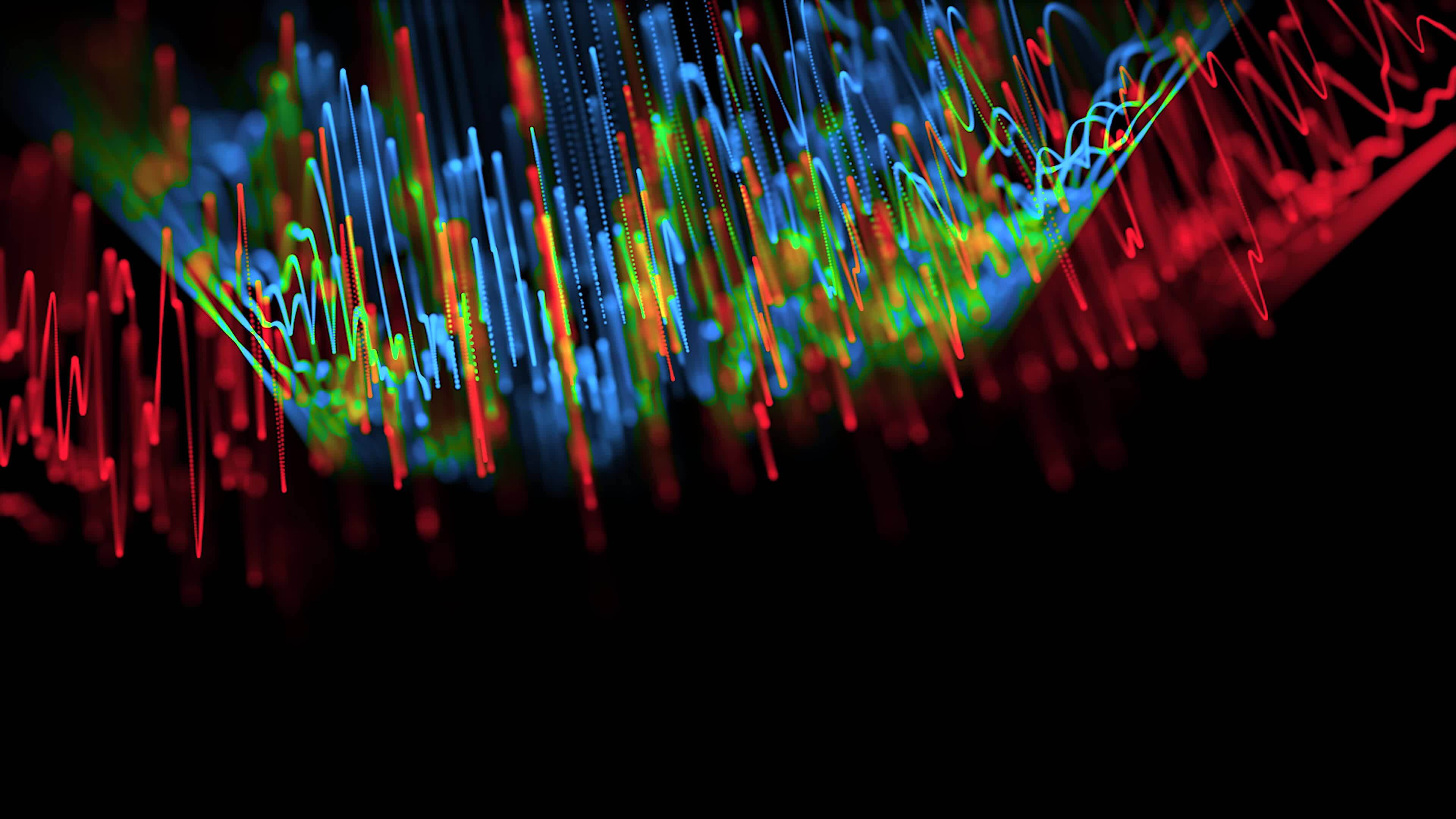 Sound Waveform Abstract Music Wave Swing Sound Wave Visualization Of
