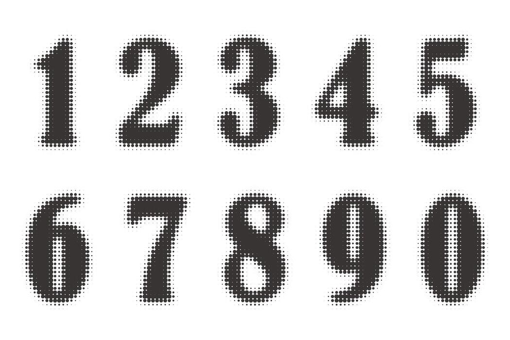 Pixel Numbers Vector Art, Icons, and Graphics for Free Download