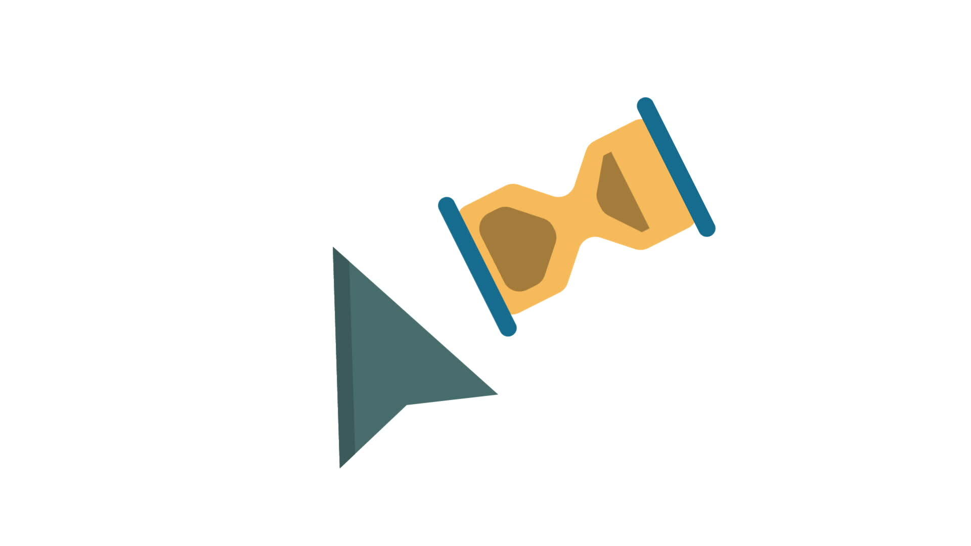 Waiting Cursor animated icon on white background 23649950 Stock Video ...