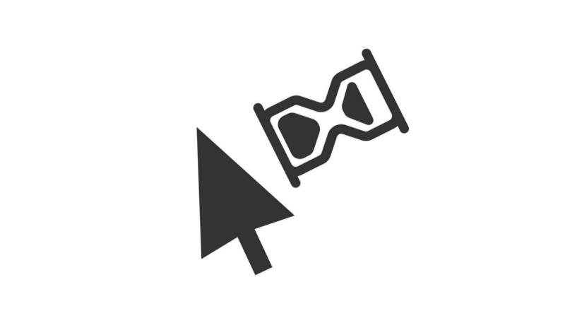 Waiting Cursor animated icon on white background 23649977 Stock Video ...