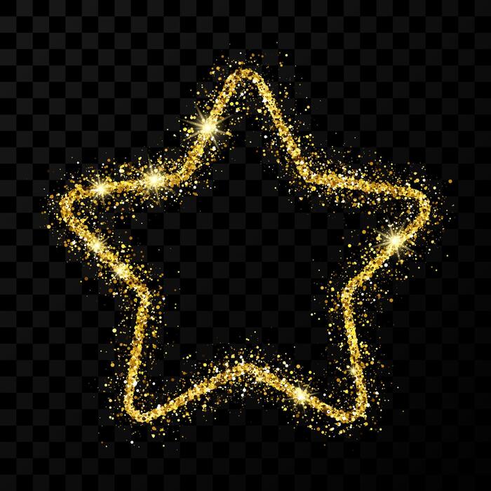 Gold Glitter Star Vector Art, Icons, and Graphics for Free Download