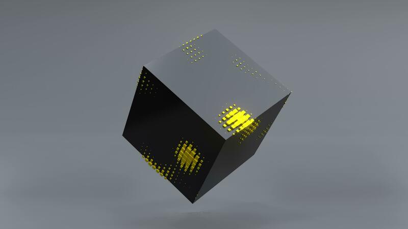 Abstract 3d Animation Of A Black Cube In Zero Gravity Seamless Looping 4k Uhd 3d Rendering