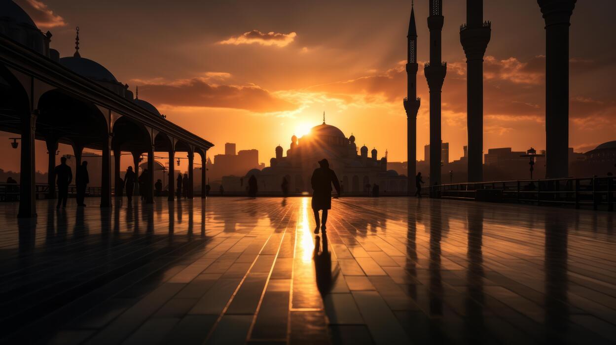 Going To Mosque Stock Photos, Images and Backgrounds for Free Download