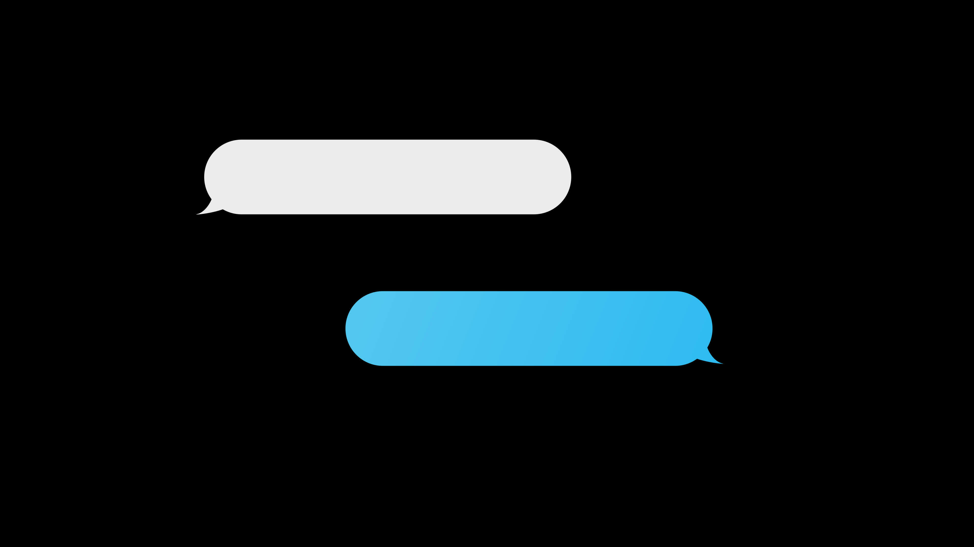 Messages chat bubble speech typing dialogue copy space icon Animation ...