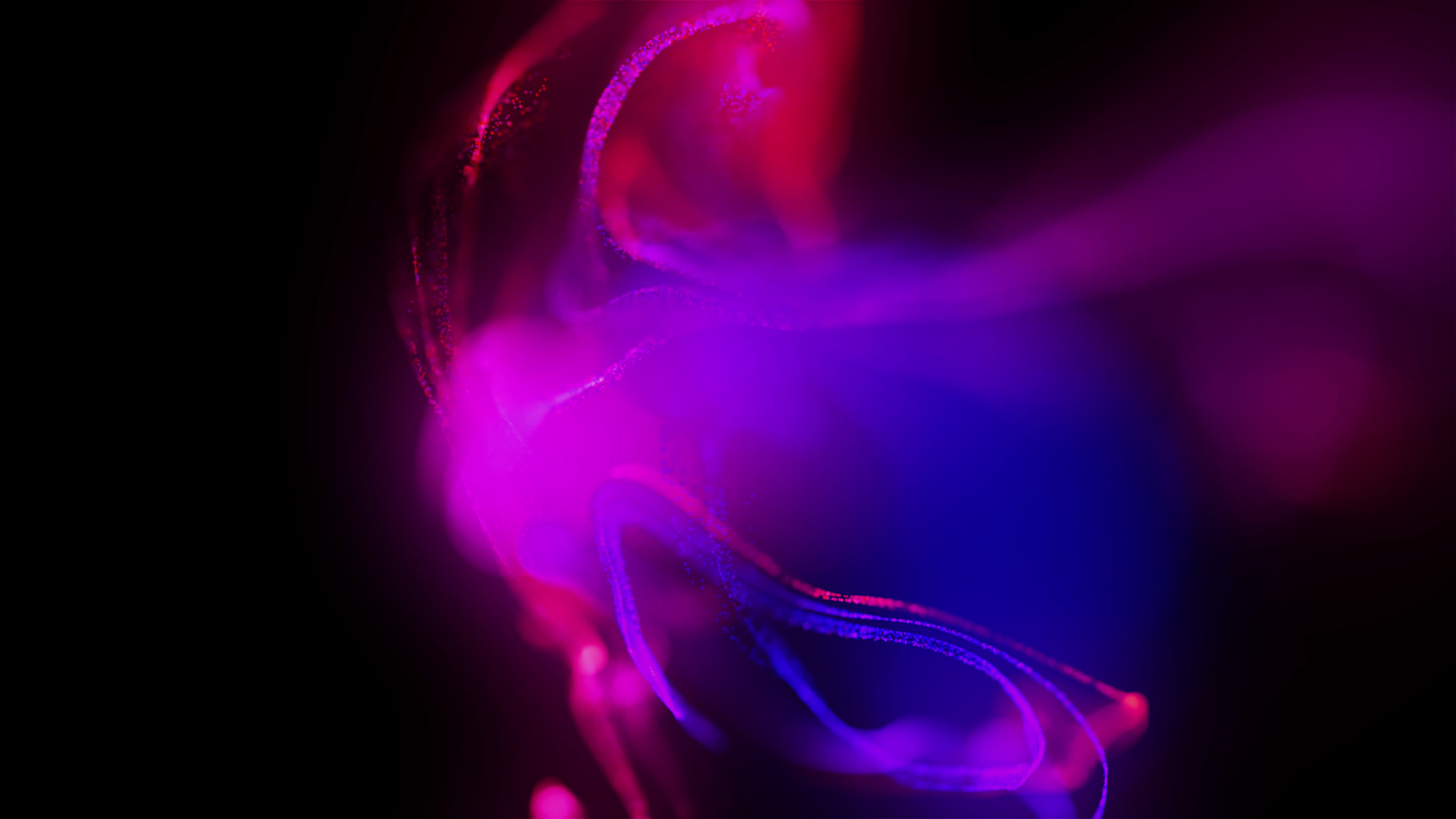 Abstract splash Fluid neon Particle Animation Colorful Digital Particles Background Loop ...