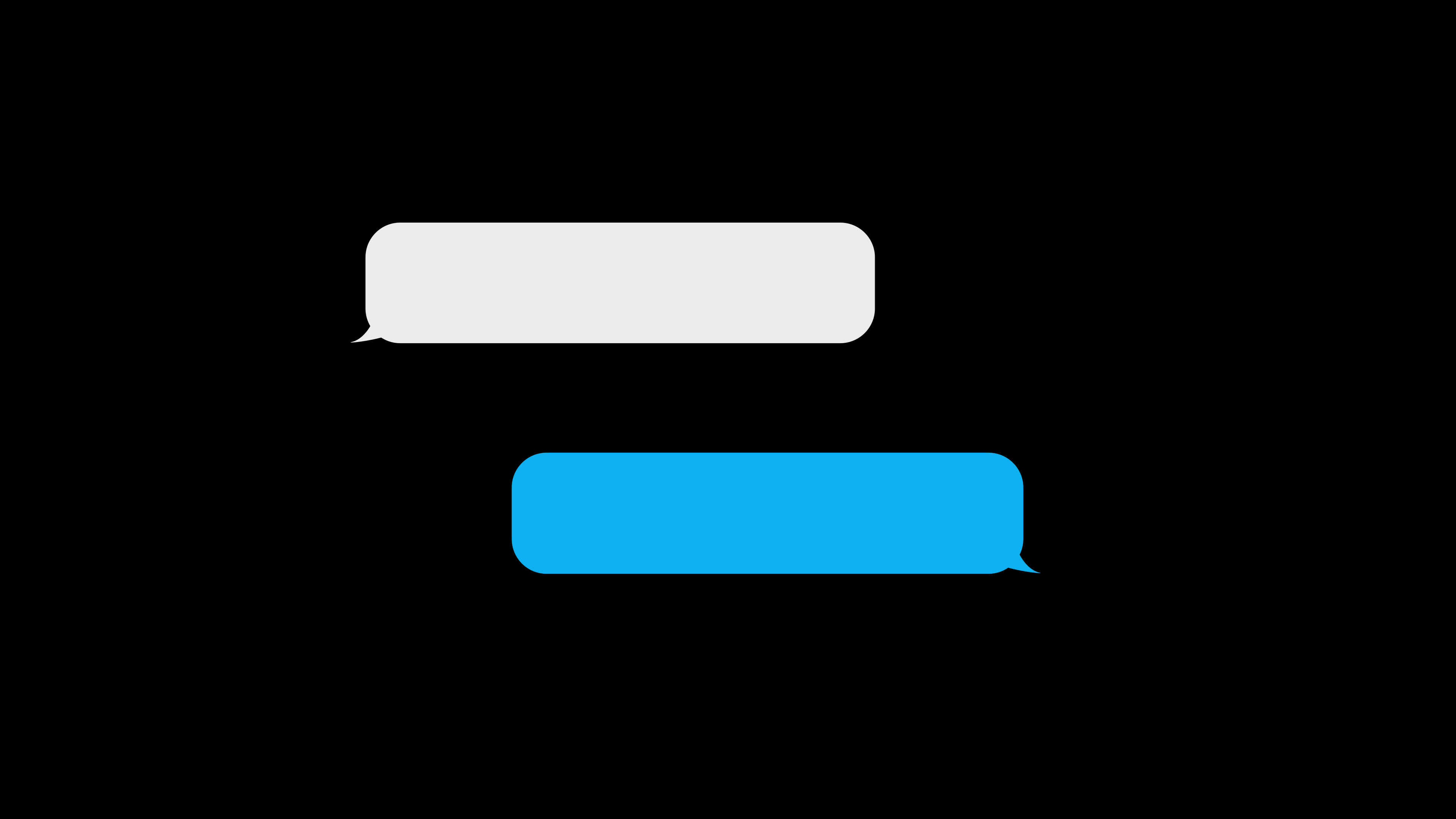 Messages chat bubble speech typing dialogue copy space icon Animation ...