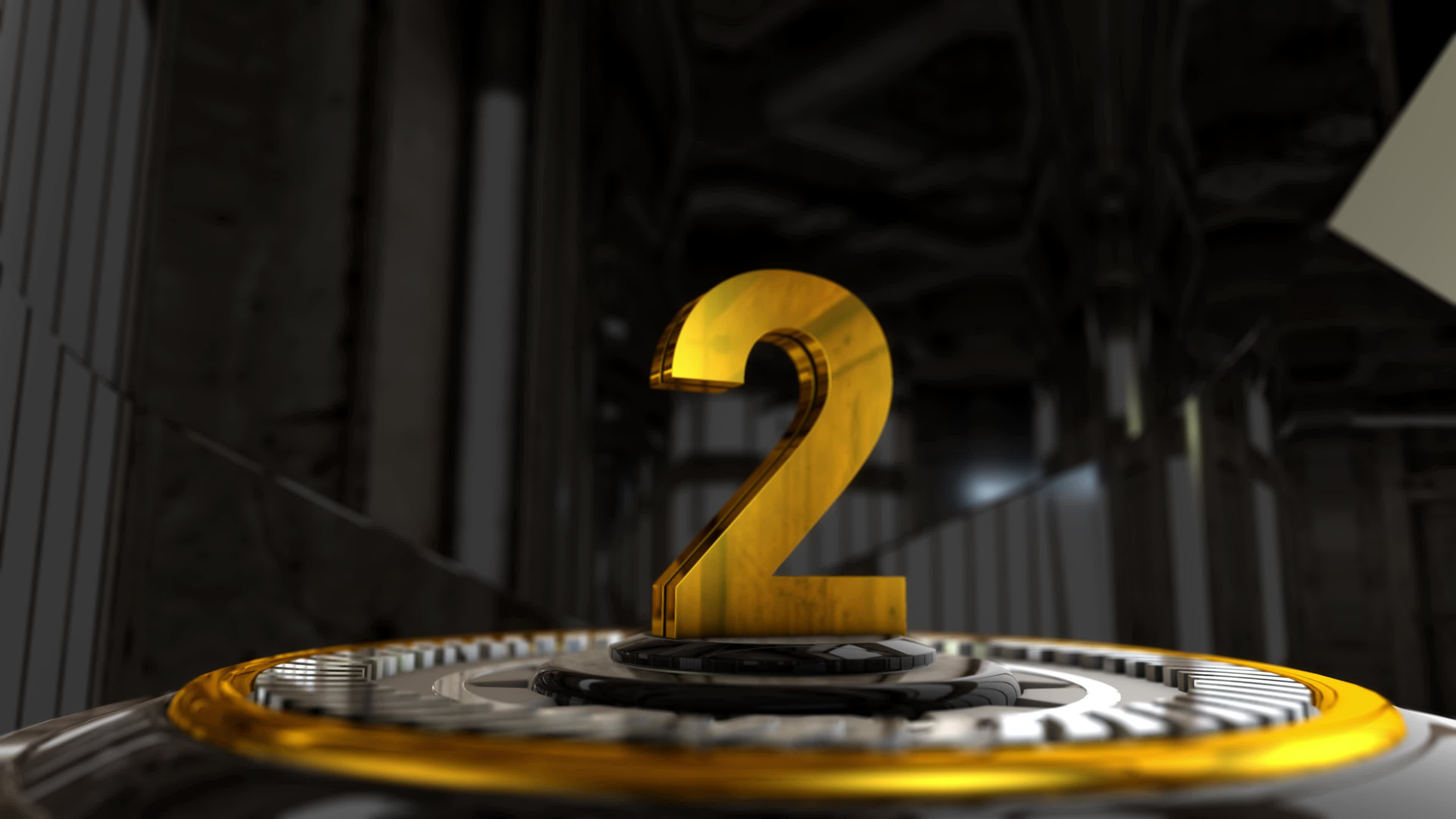 number 2 Top 10 countdown 4k for YouTube videos count numbers with alpha 2022 New year 23715578 ...