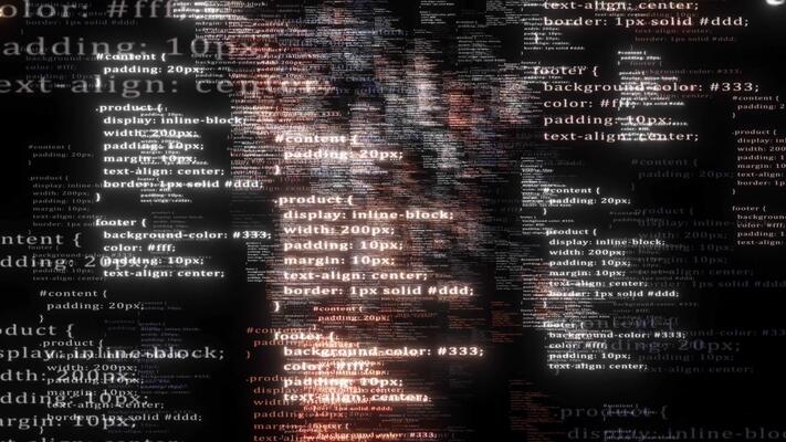 Hacker Code Running Stock Video Footage for Free Download