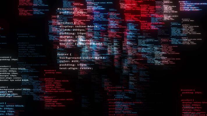 Hacker Code Running Stock Video Footage for Free Download