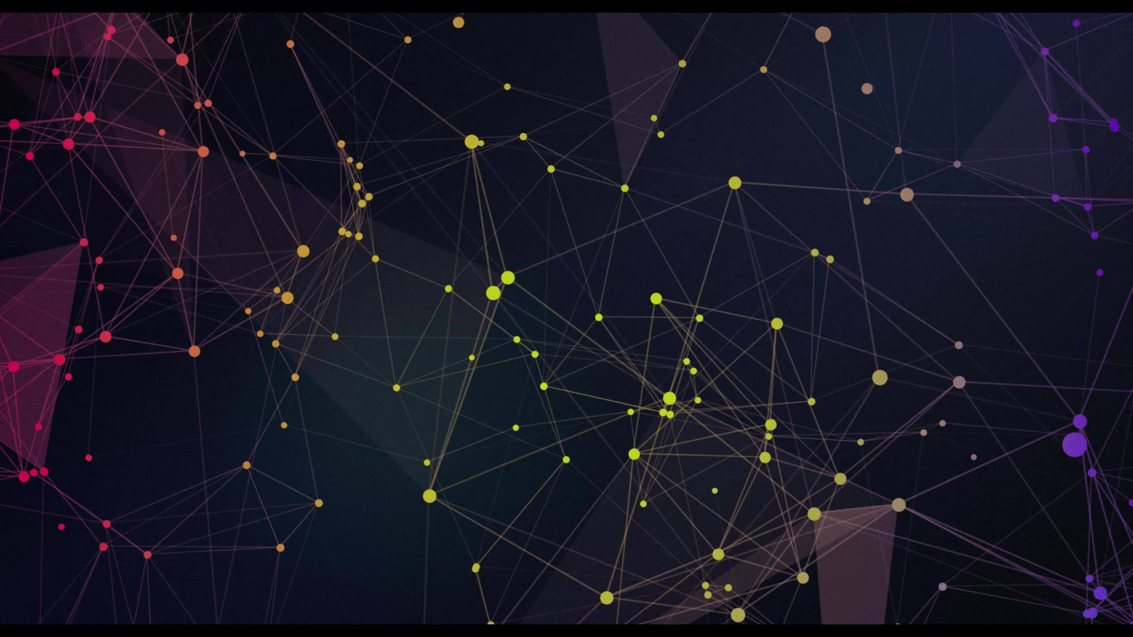 Plexus Multi Colour Connected Lines And Dots Network Seamless Loop 4k Constellation Of The