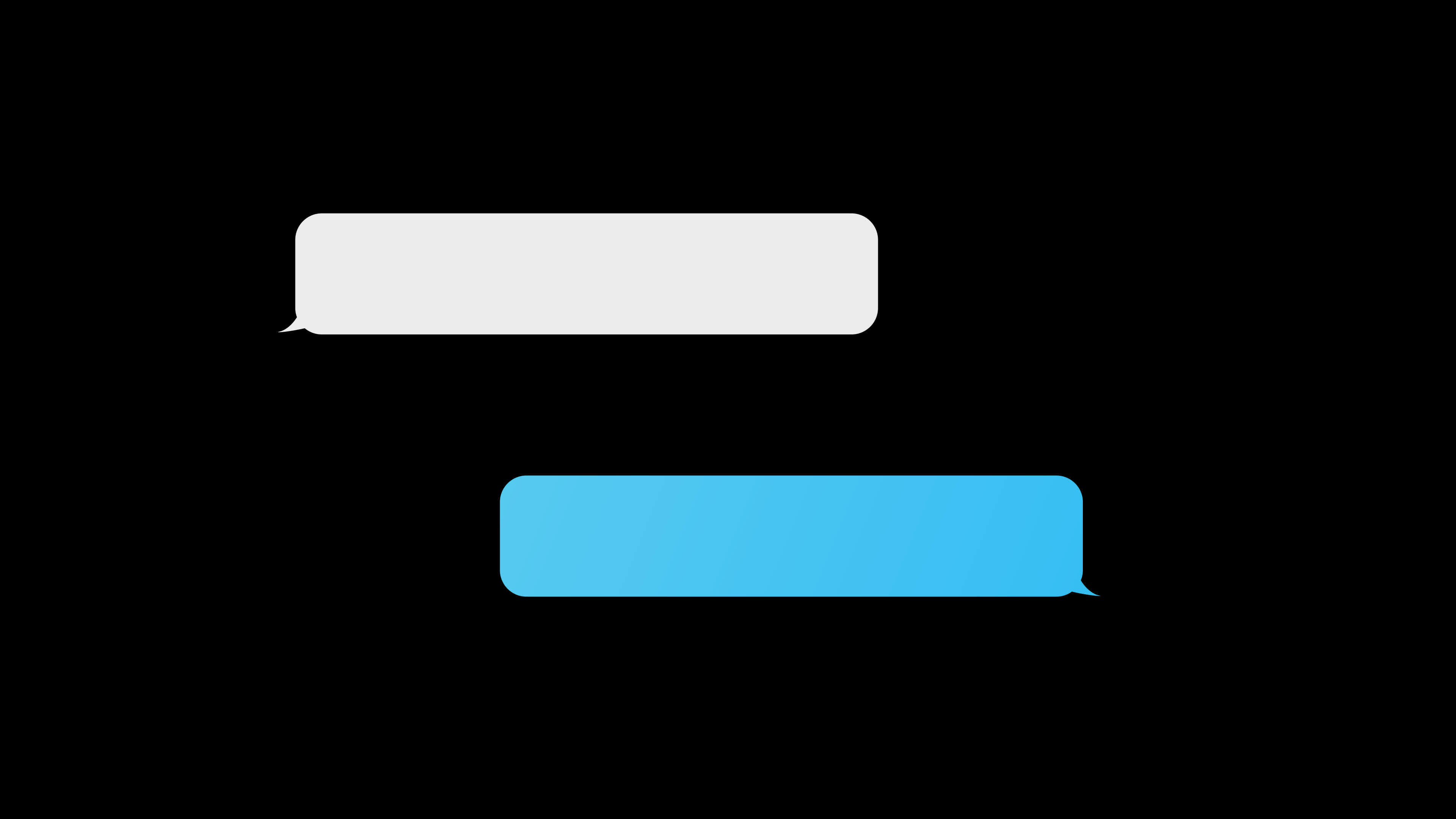 Messages chat bubble speech typing dialogue copy space icon Animation ...