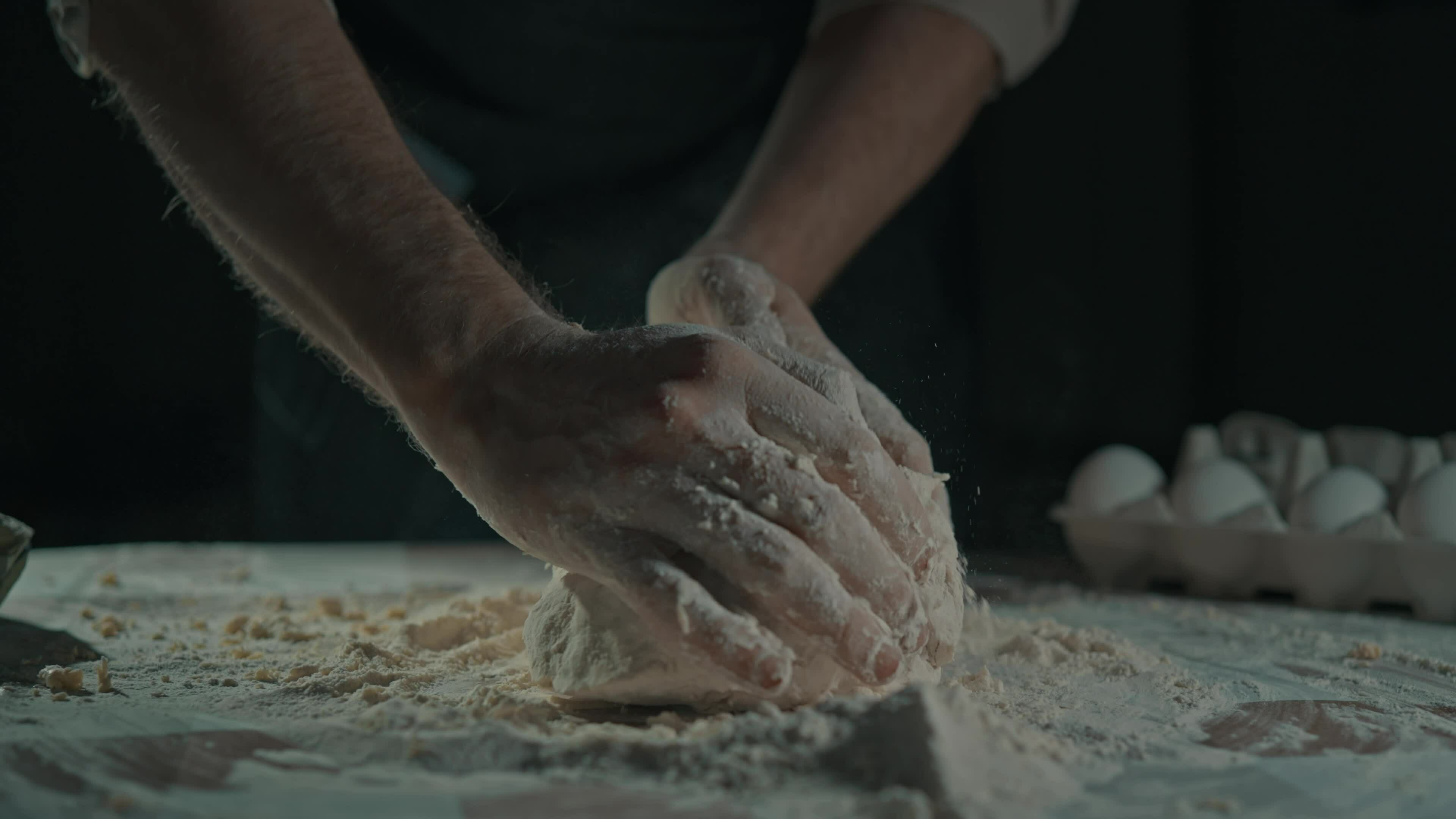close up male hands kneading dough 23754505 Stock Video at Vecteezy close up male hands kneading dough 23754505 Stock Video at Vecteezy