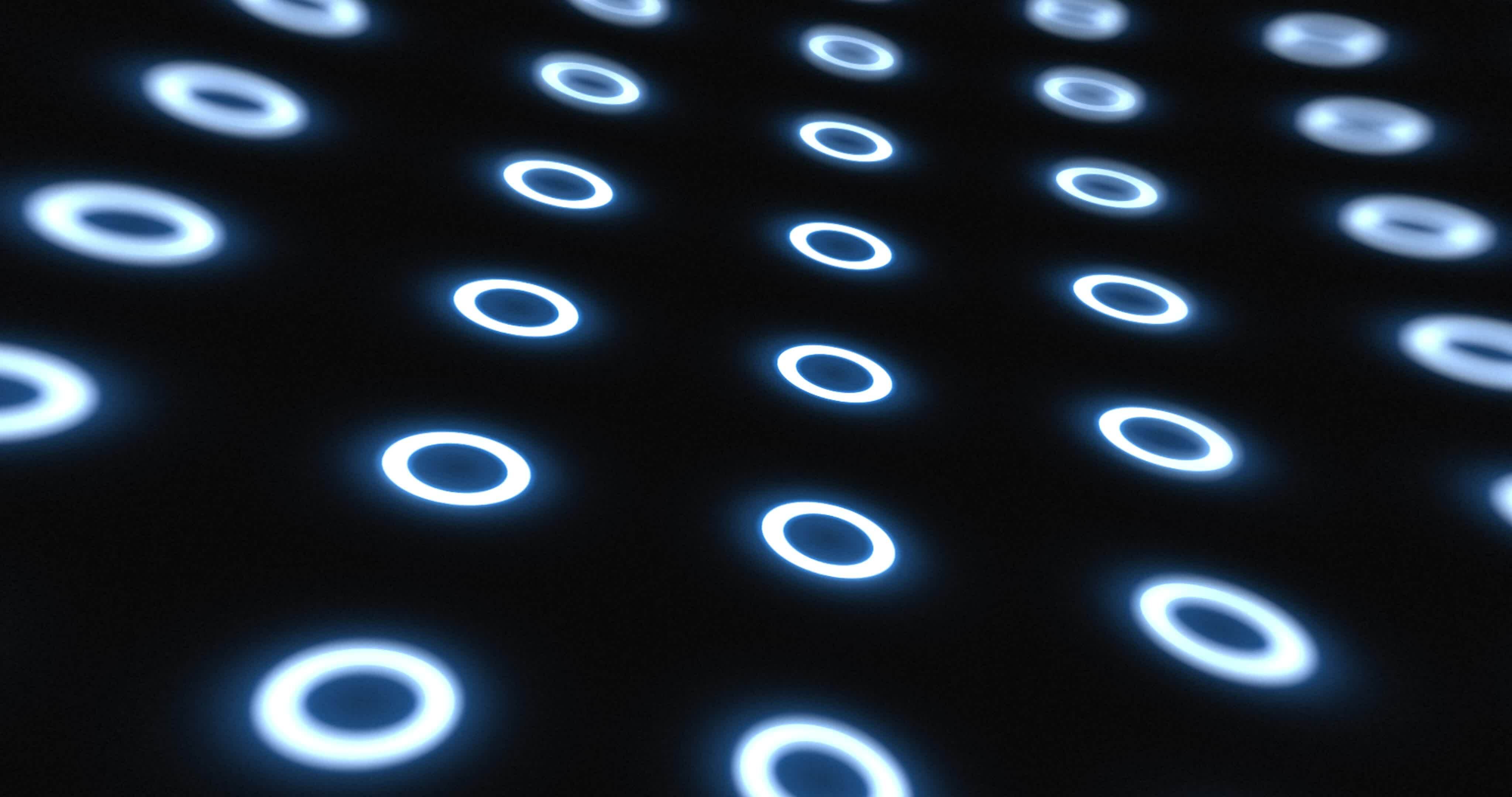 Abstract futuristic Background with circles, camera movement, digital ... Abstract futuristic Background with circles, camera movement, digital ...