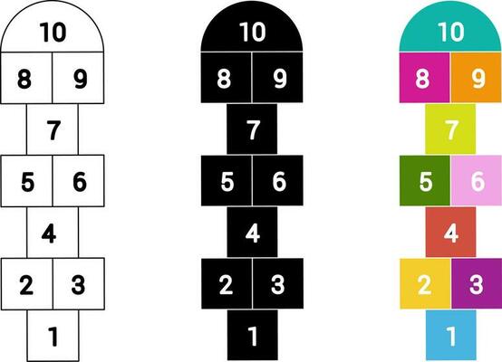 Page 2 Hopscotch Game Vector Art Icons And Graphics For Free Download