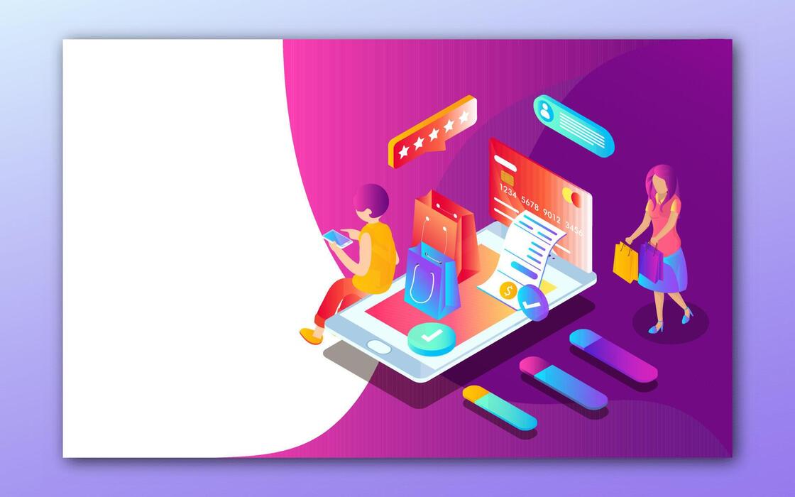 E Commerce Background Vector Art, Icons, and Graphics for Free Download