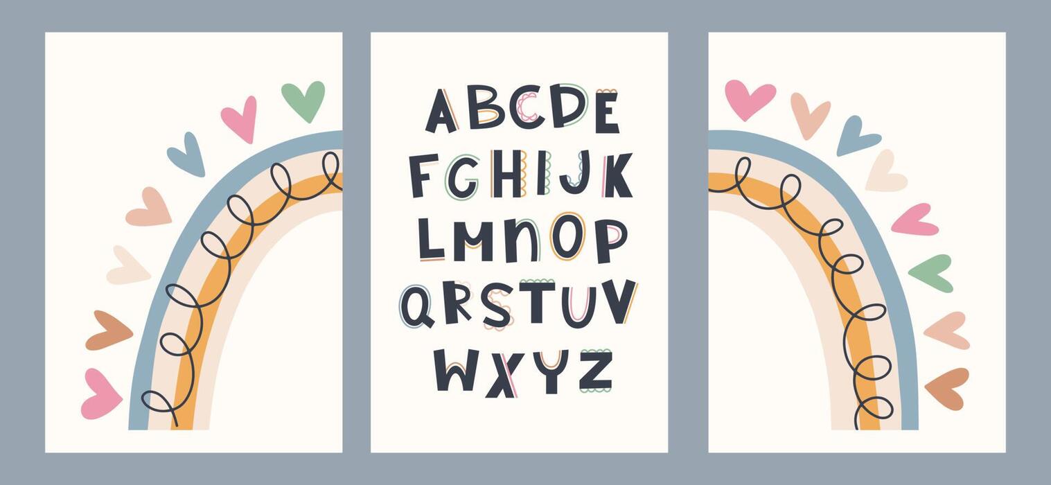 Boho Alphabet Vector Art, Icons, and Graphics for Free Download