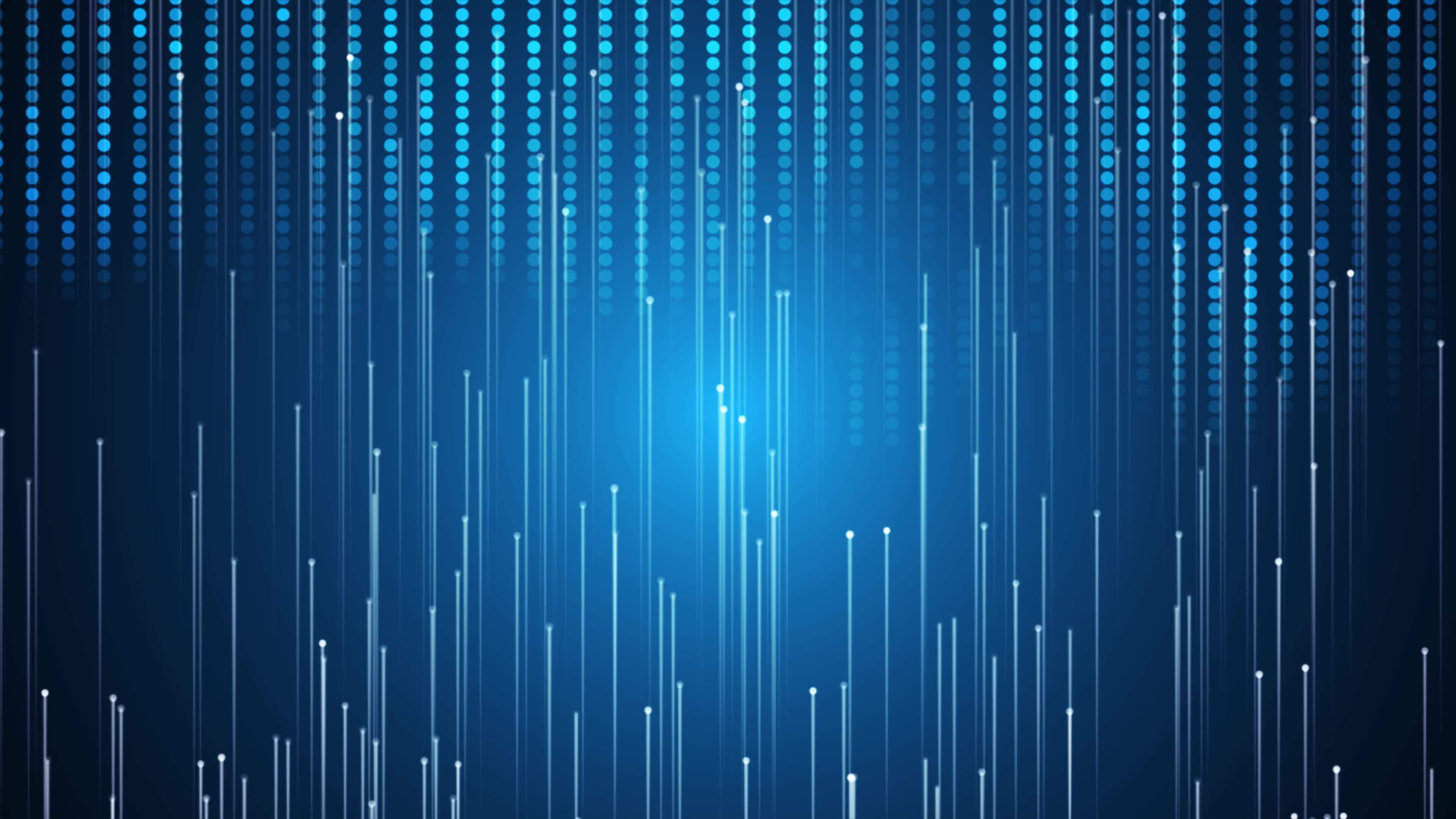 Blue flare light beam with smoke and dust particle effect abstract ...