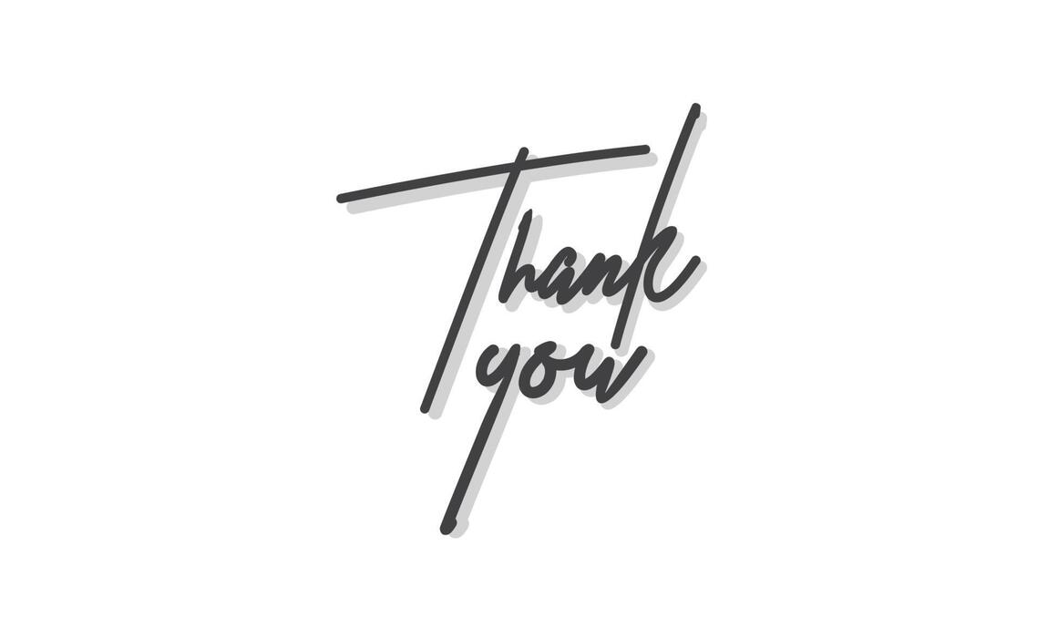 Thank You Script Vector Art, Icons, and Graphics for Free Download