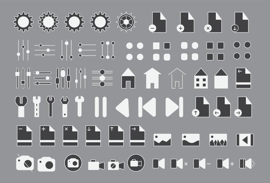 Toolbar Icons Vector Art, Icons, and Graphics for Free Download