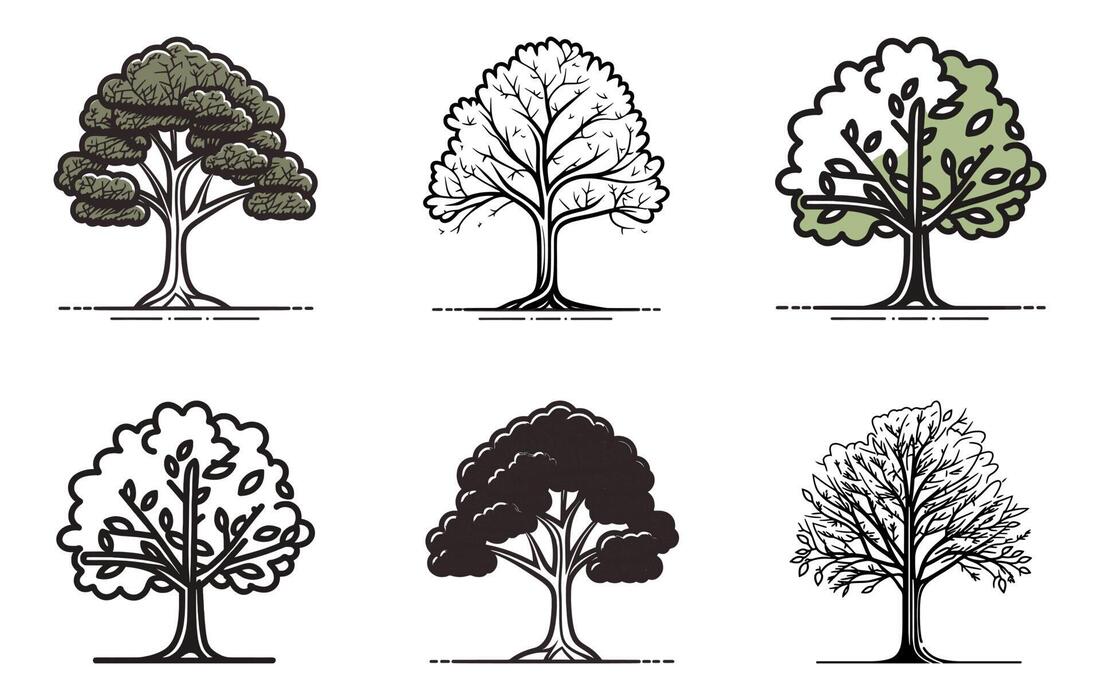 Tree Outline Vector Art, Icons, and Graphics for Free Download