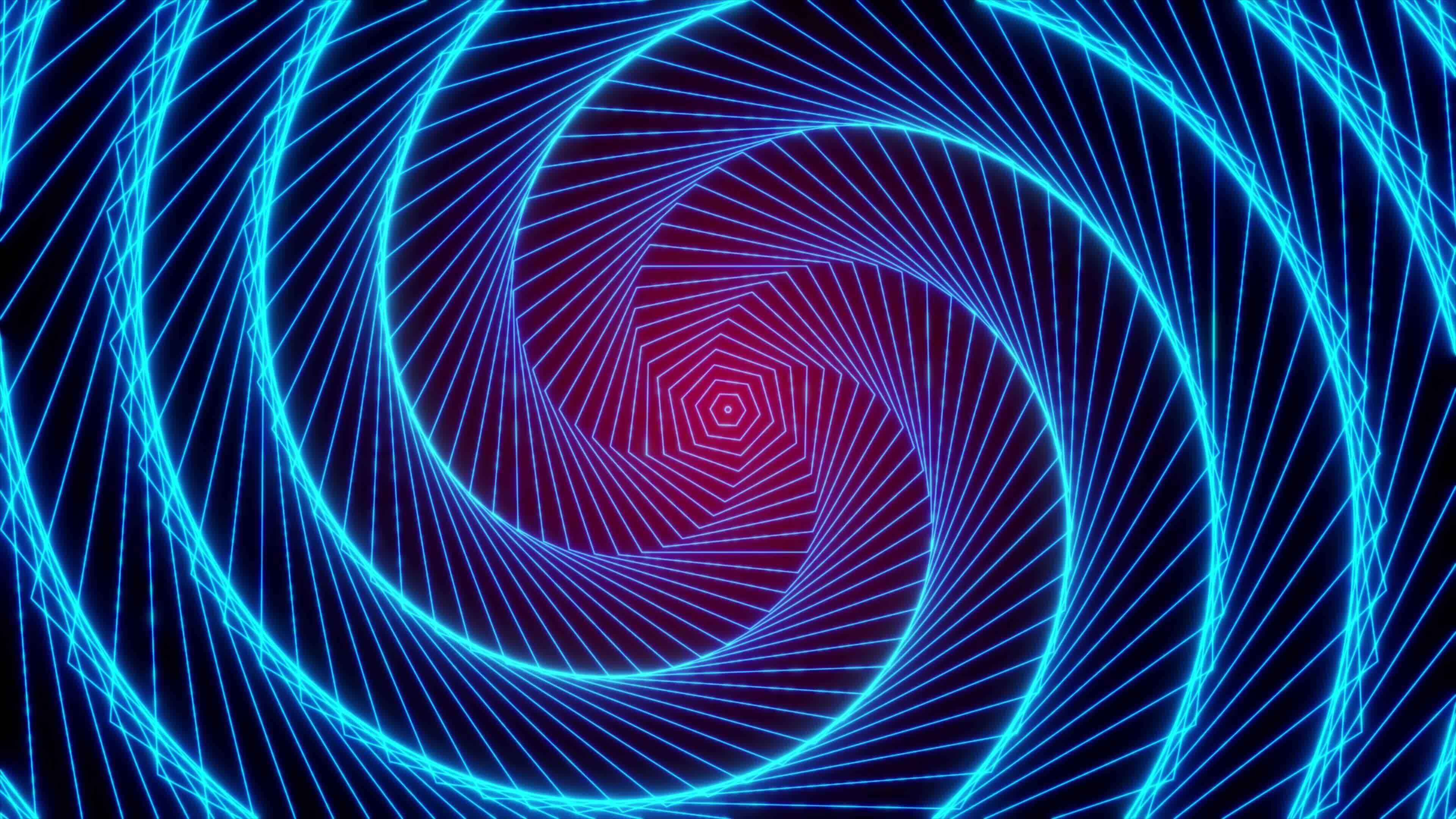 Neon Polygon Stock Video Footage for Free Download