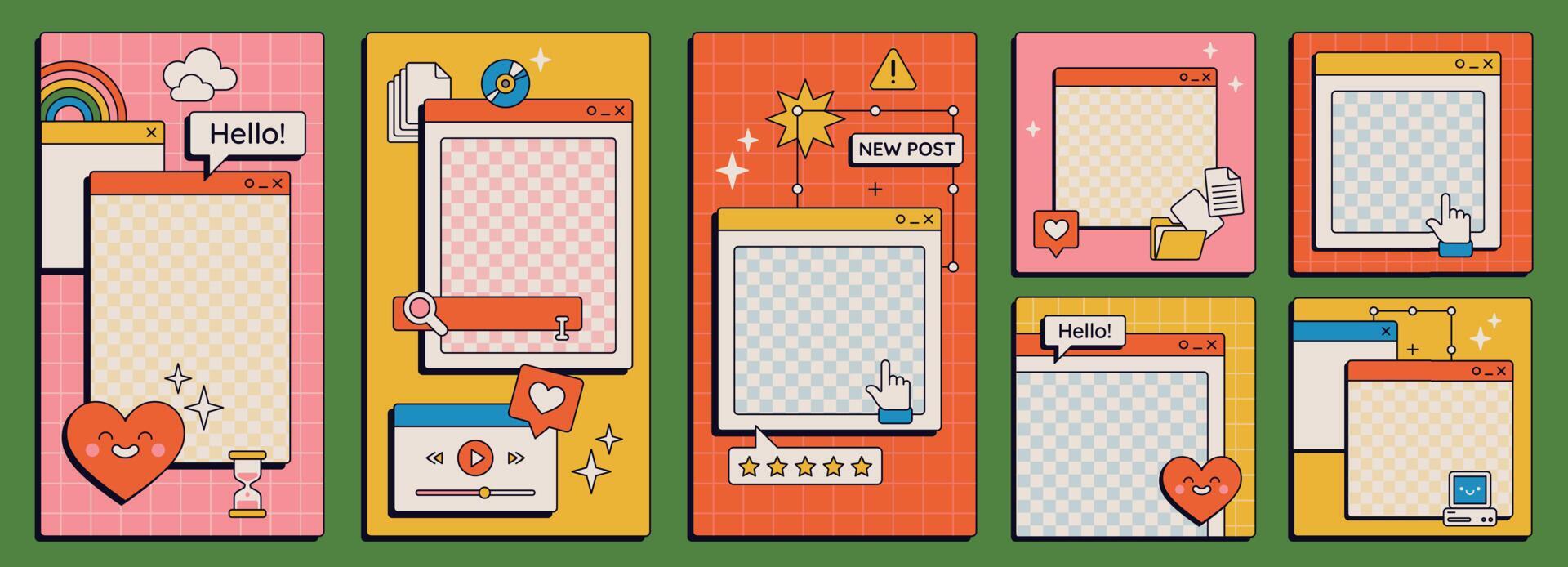 Retro Ui Vector Art, Icons, and Graphics for Free Download