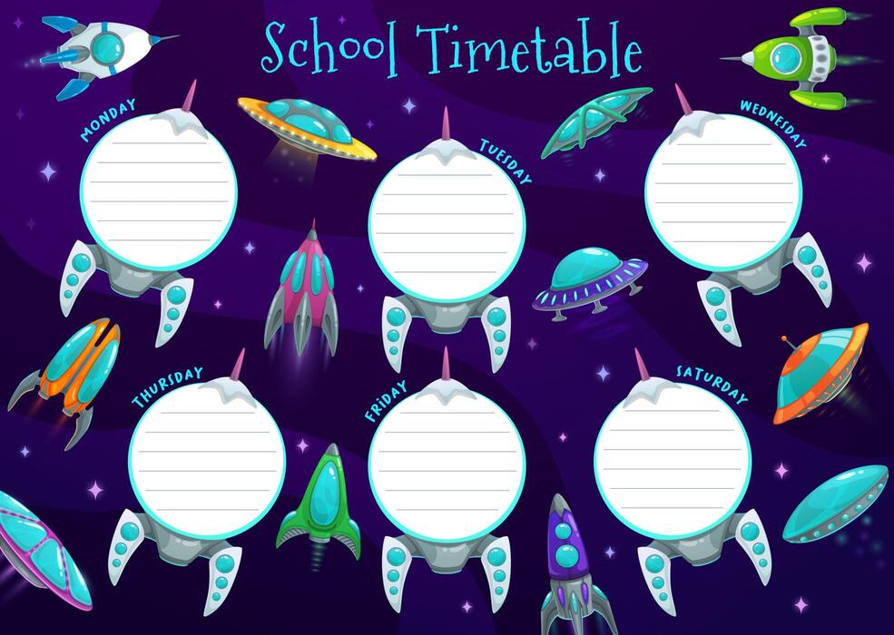 Page 4 | School Timetable Template Vector Art, Icons, and Graphics for ...