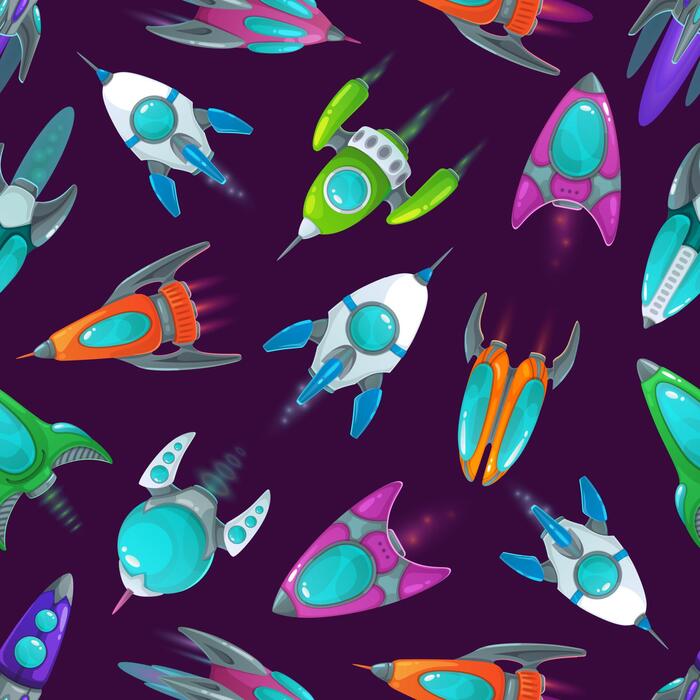 Spaceship Pattern Vector Art, Icons, and Graphics for Free Download