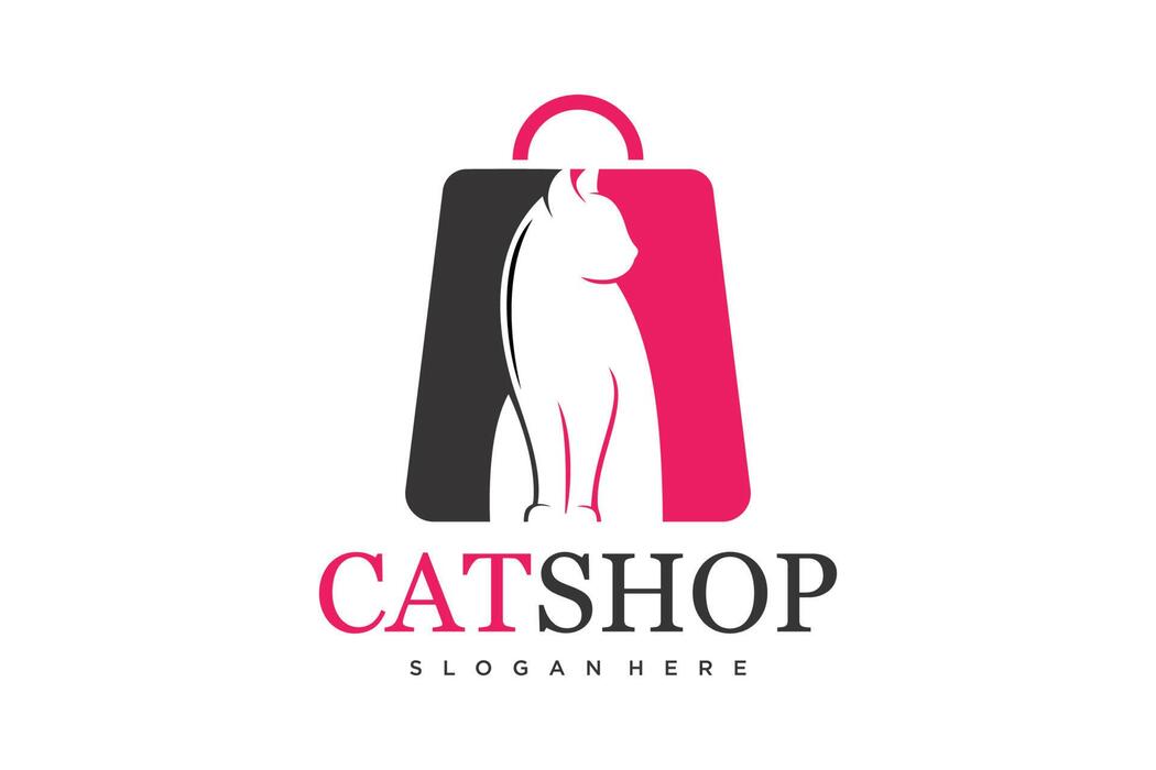 Cat Shop Logo Vector Art, Icons, and Graphics for Free Download