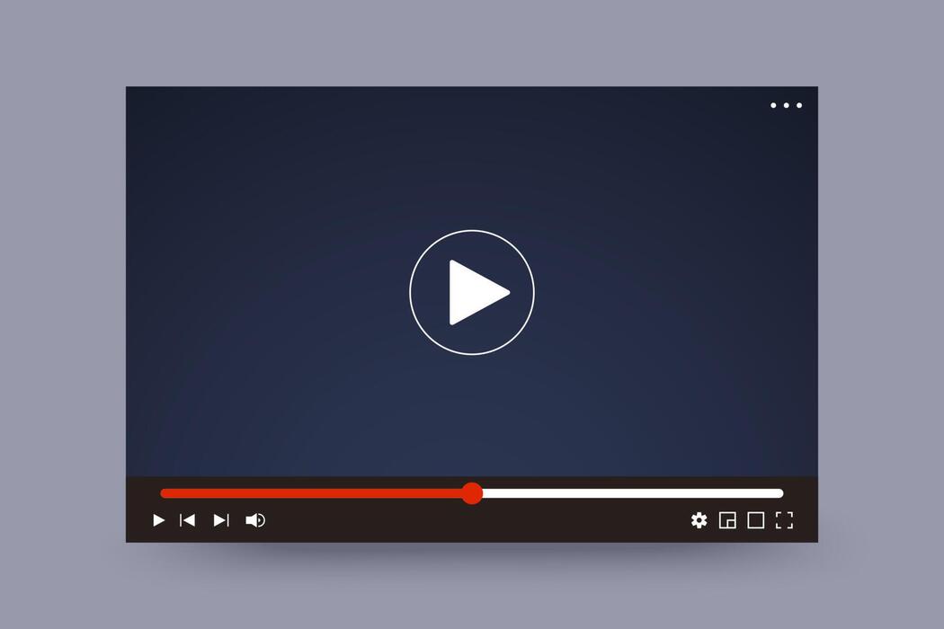 Video Player Mockup Vector Art, Icons, and Graphics for Free Download