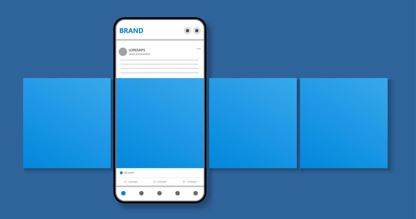 Facebook Mobile Mockup Vector Art Icons And Graphics For Free Download