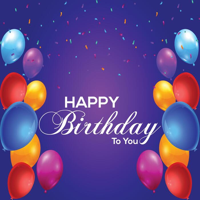 Happy Birthday Blue Background Vector Art, Icons, and Graphics for Free Download