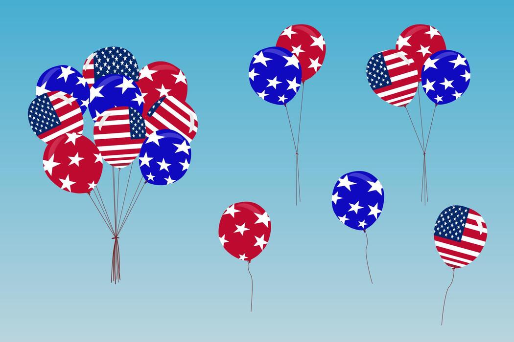Patriotic Balloons Vector Art, Icons, and Graphics for Free Download