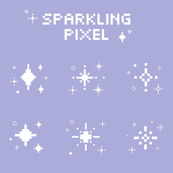 Pixel Sparkle Vector Art, Icons, and Graphics for Free Download