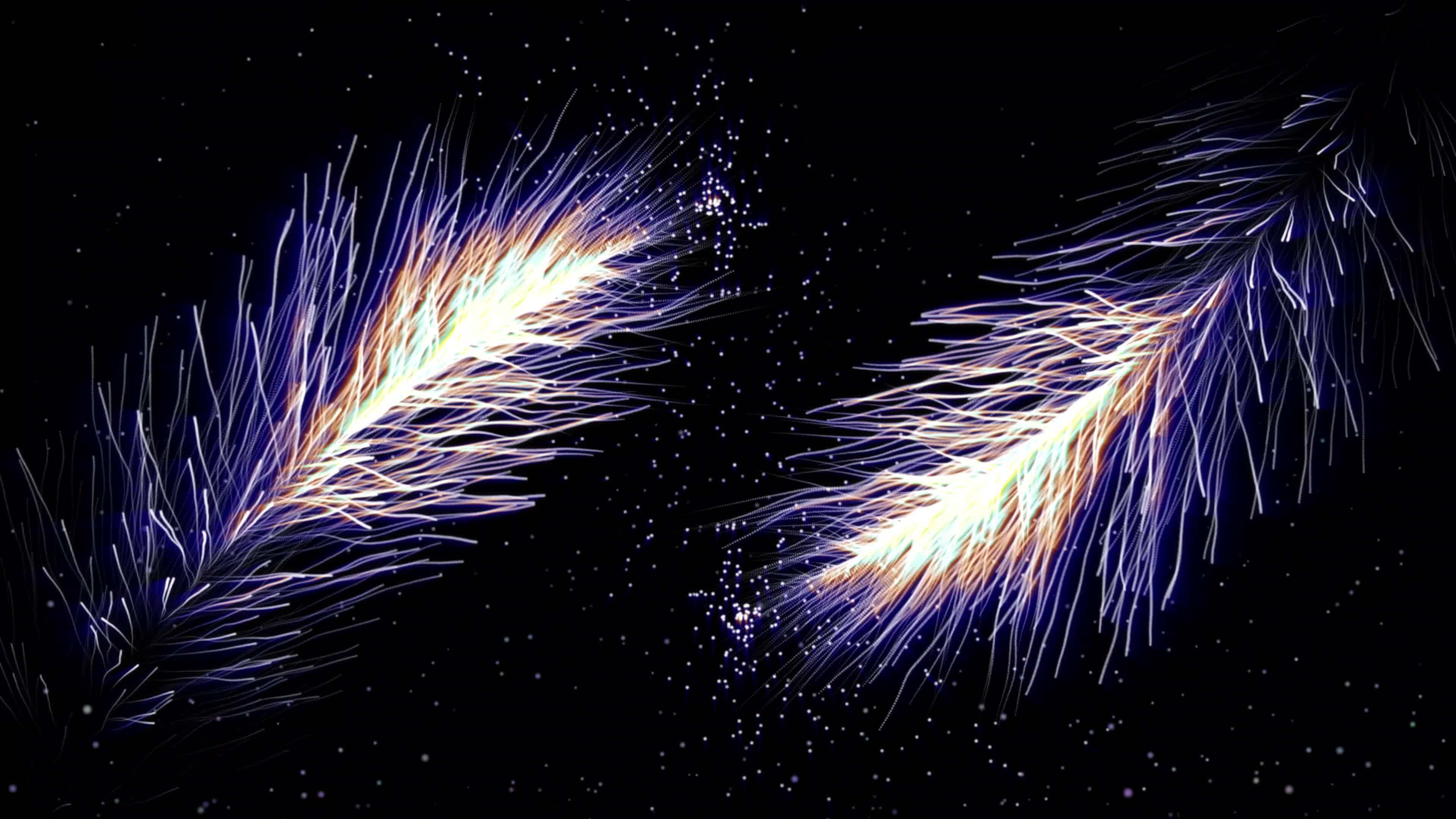 Animated Abstract Background And Purple Abstract Particle Designed