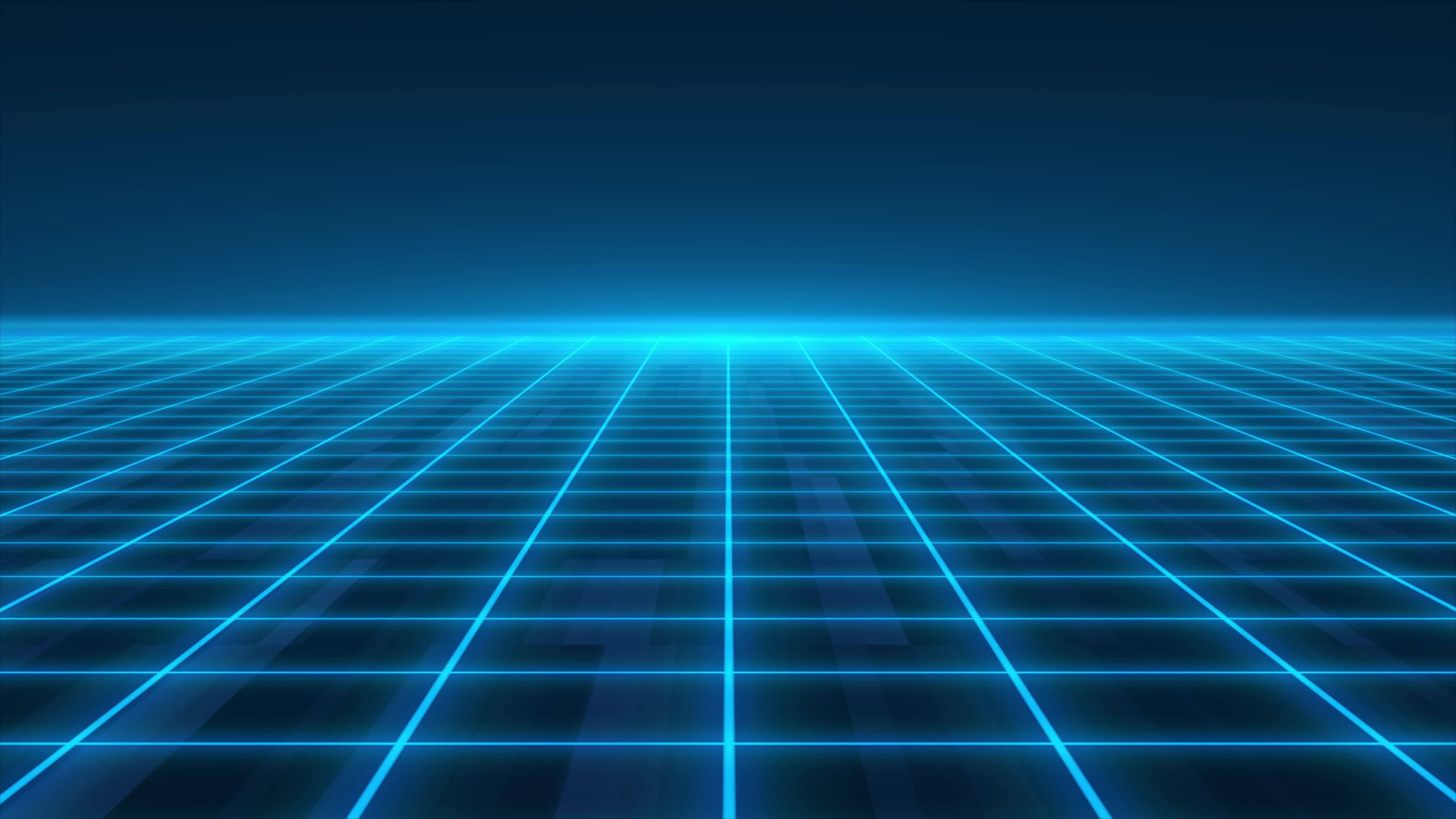 Animated 3d blue Moving Square grid background, cyber and technology background, looped 23887098 ...