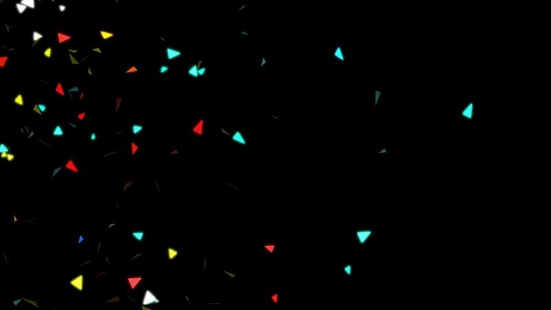 Multicolor Confetti Particles Falling Over black Background, Confetti Explosions. 23888116 Stock ...
