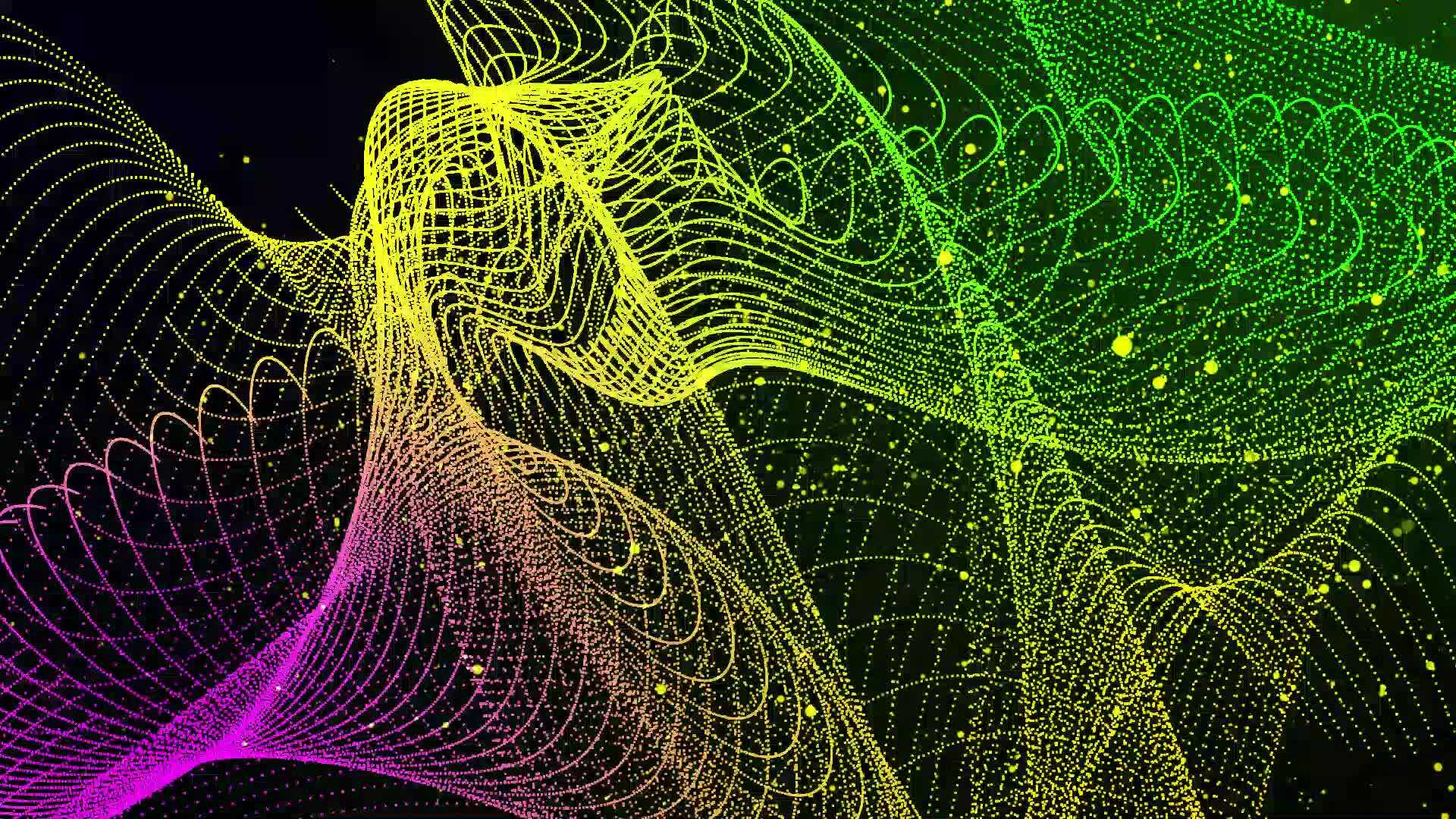 Multicolored Particle Motion Abstract On Black Background 3d 23888121