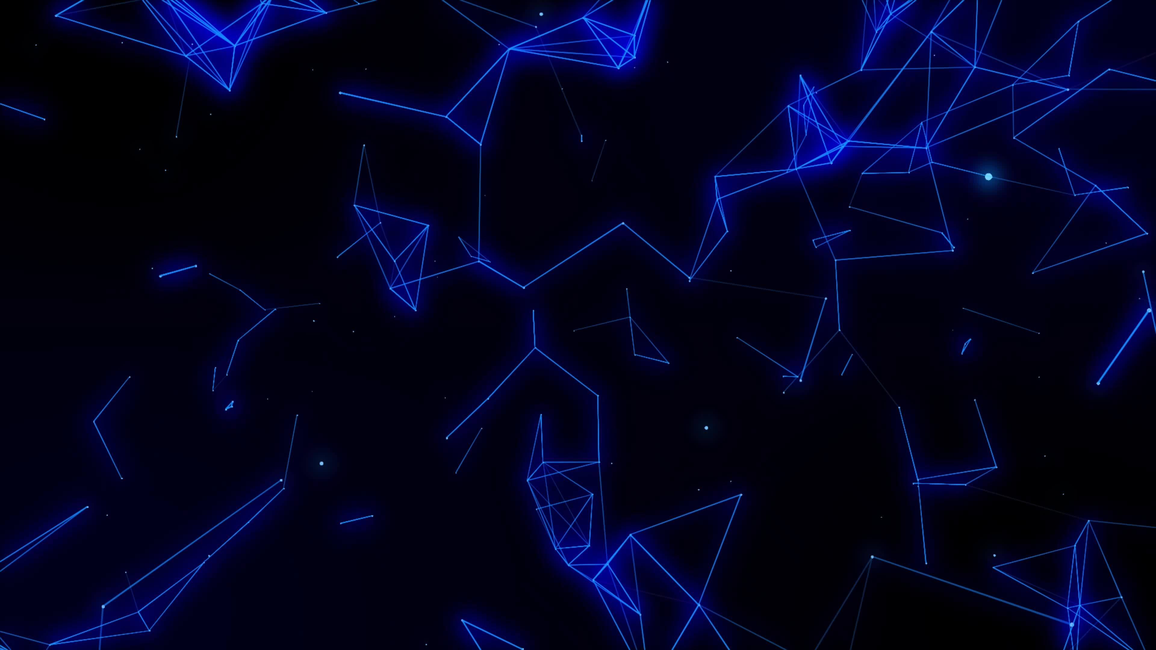 Animated Abstract blue color dots and line digital background, plexus background 23888187 Stock ...