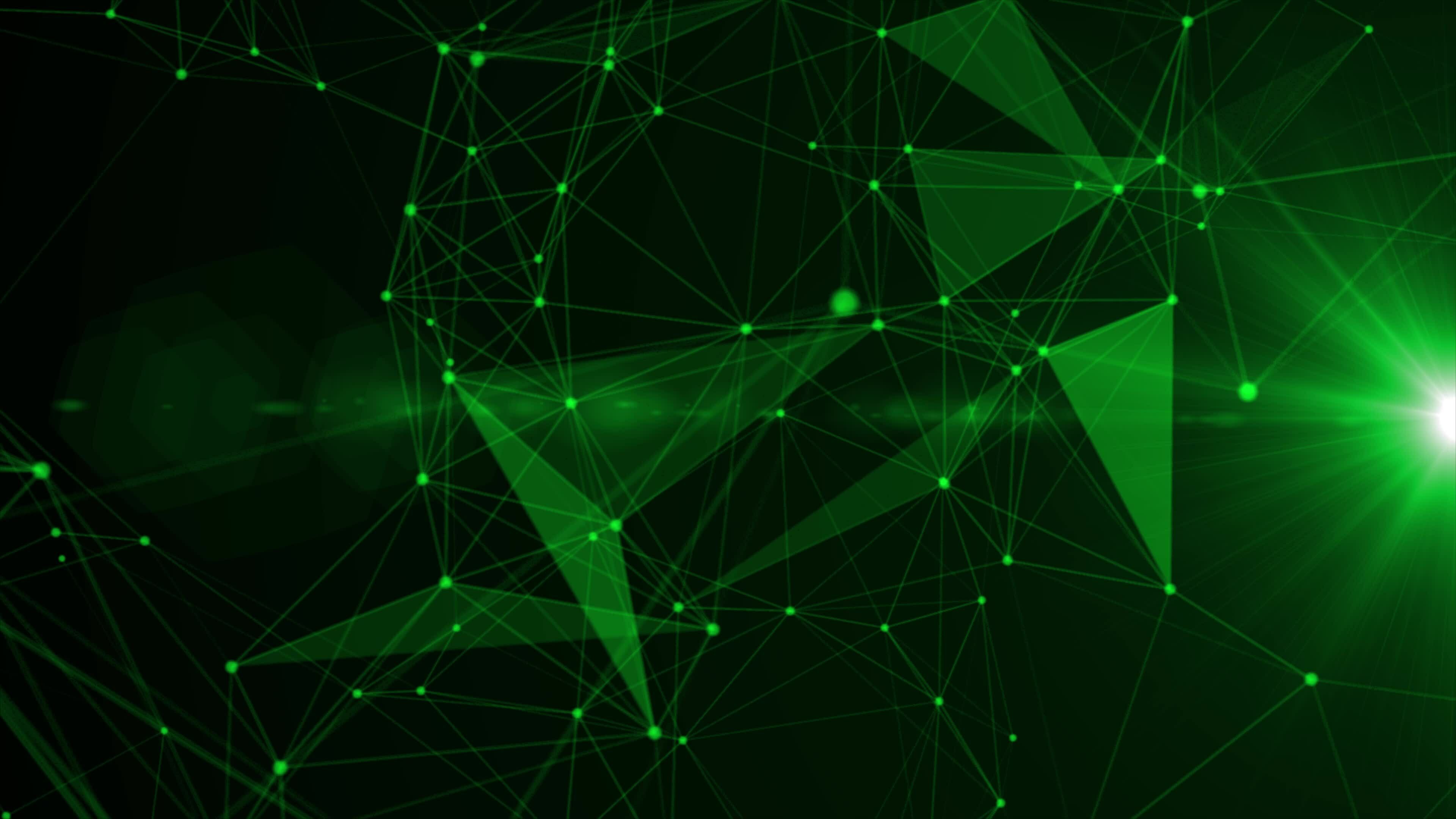 plexus background Abstract digital connection moving dots and lines. Technology background ...