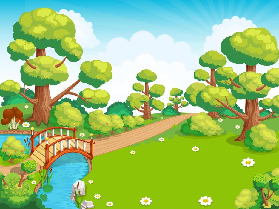 Cartoon Park Background Vector Art, Icons, and Graphics for Free Download