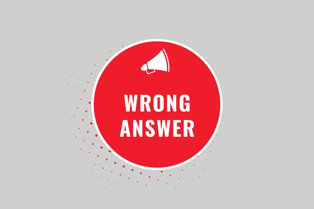 Wrong Answer Vector Art, Icons, and Graphics for Free Download