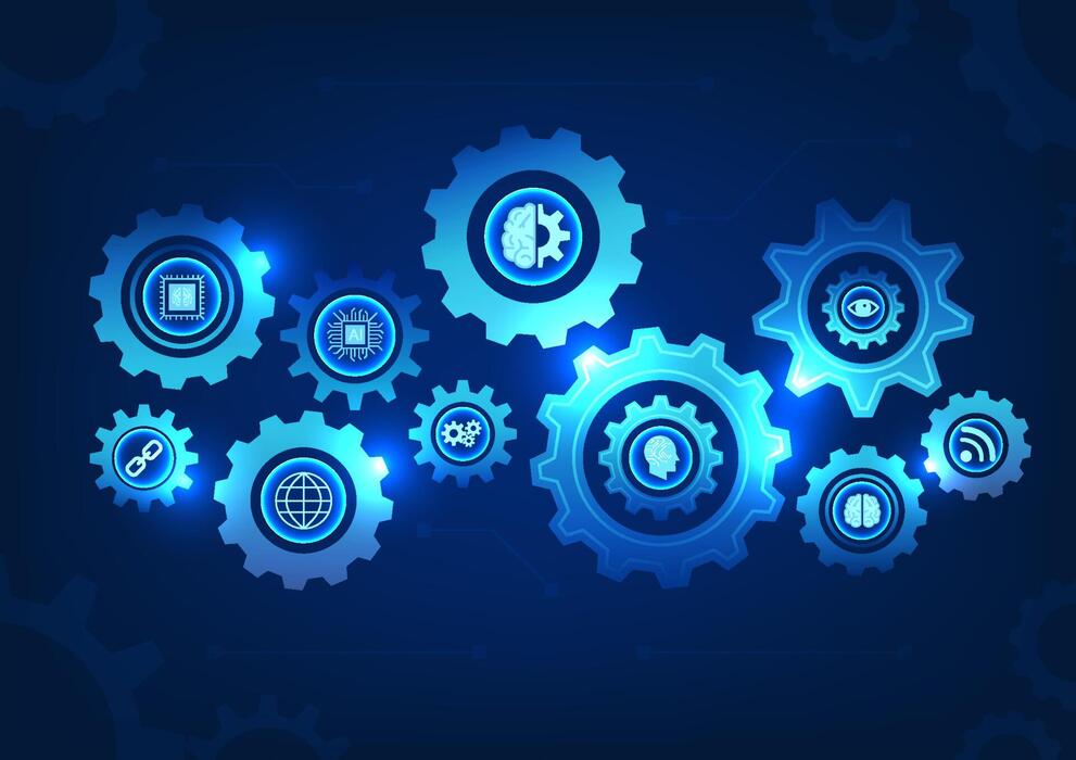 Machine Learning Background Vector Art, Icons, and Graphics for Free ...