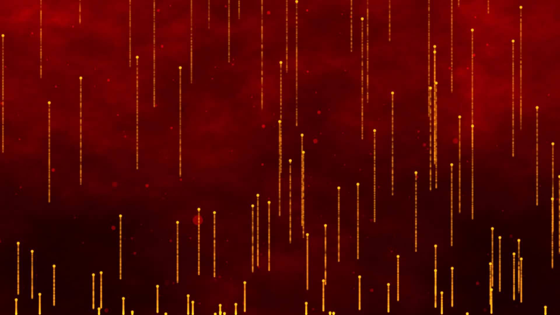 3D abstract digital technology animated red float from bottom to top on ...